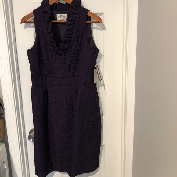 Julian Taylor | Dresses | Nwt Julian Taylor New York Plum Ruffle ...